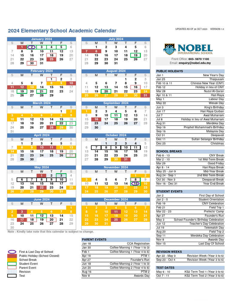 MCCSC 2024-25 Academic Calendar | PDF | Festival | Holidays