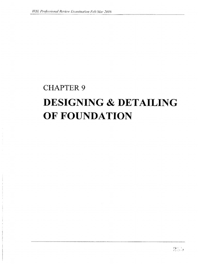 Chapter 9 (Foundation) | PDF
