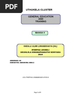 Sepedi Lesson Plan | PDF | Foreign Language Studies