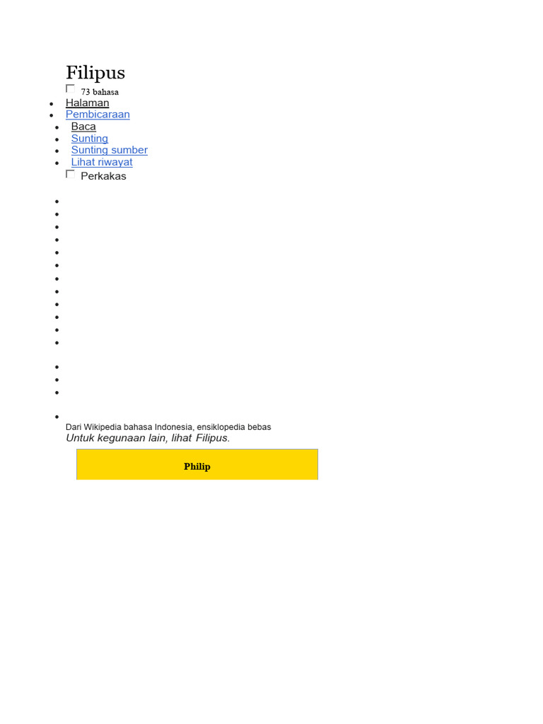 Kitab Filipus - Biodata | PDF