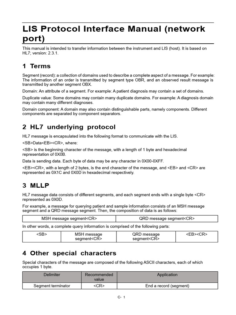 U Series LIS Protocol | Download Free PDF | Computer Science | Computer Data