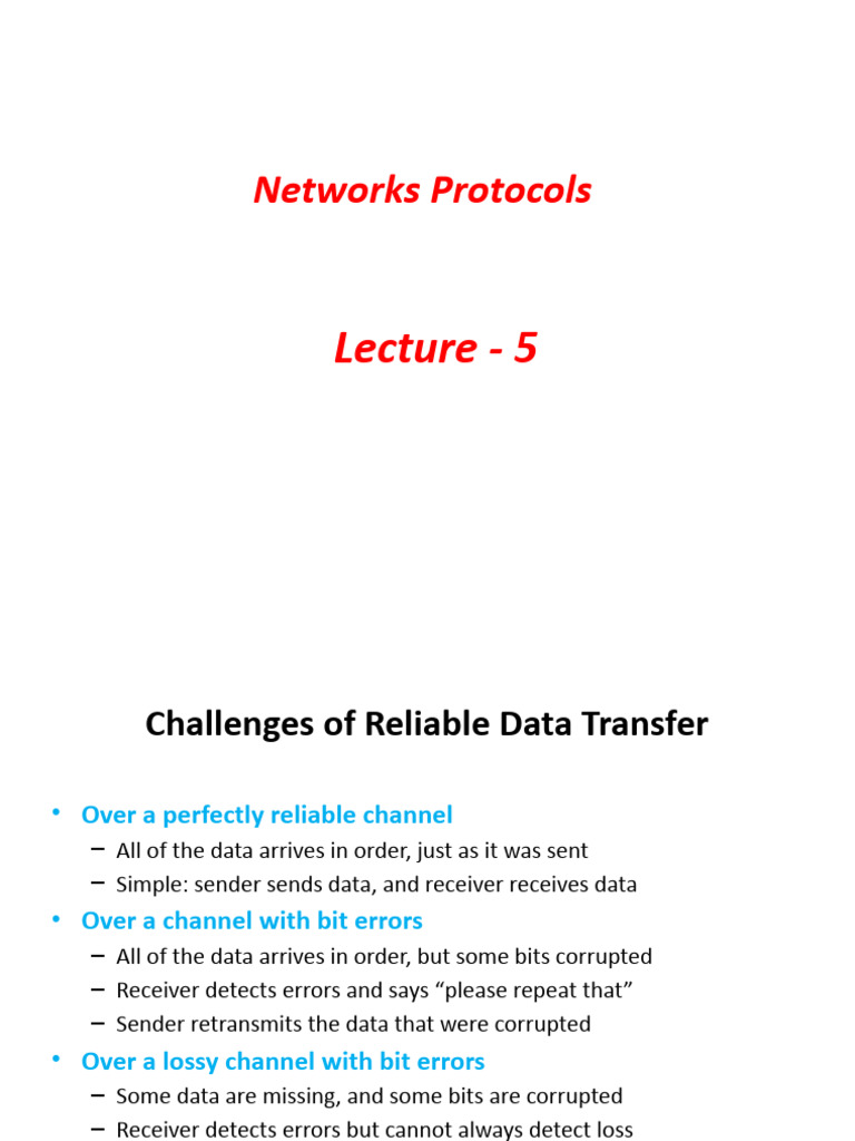 Network Protocol 5 | PDF | Transmission Control Protocol | Computer Networking