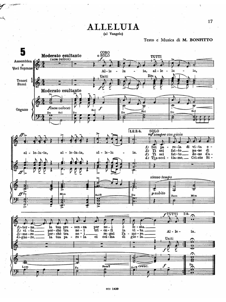 ALLELUIA Bonfitto | PDF