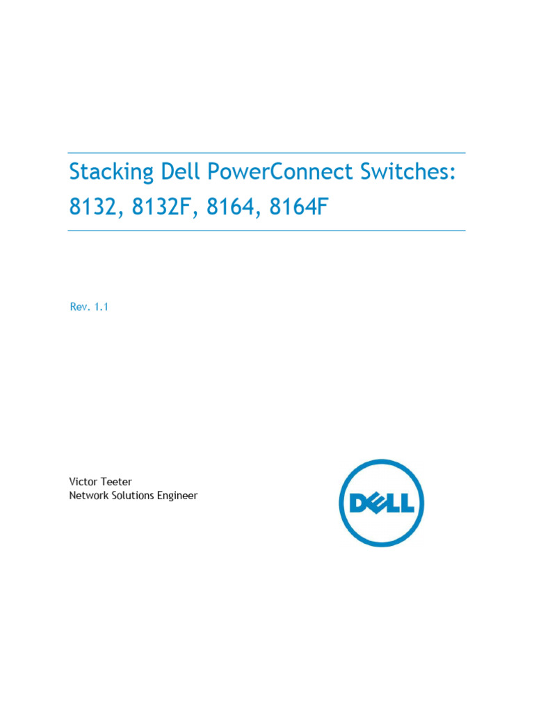 Stacking_Dell_PowerConnect_8100_Series_Switches | PDF | Network Switch ...