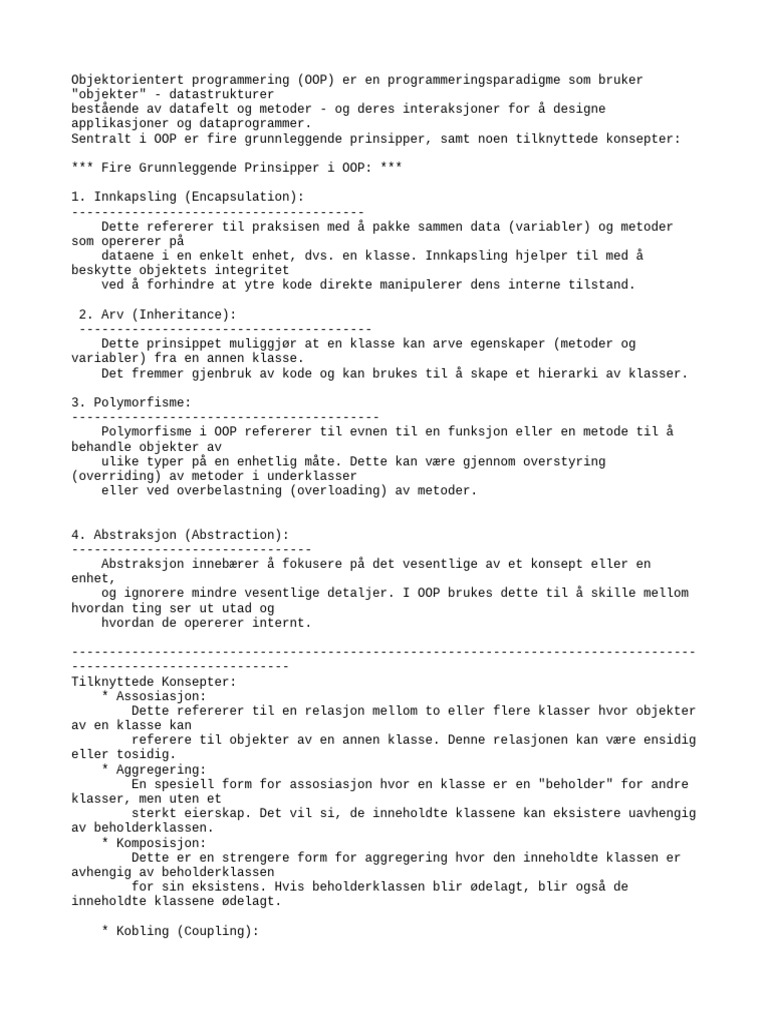 Oop Concepts Pdf