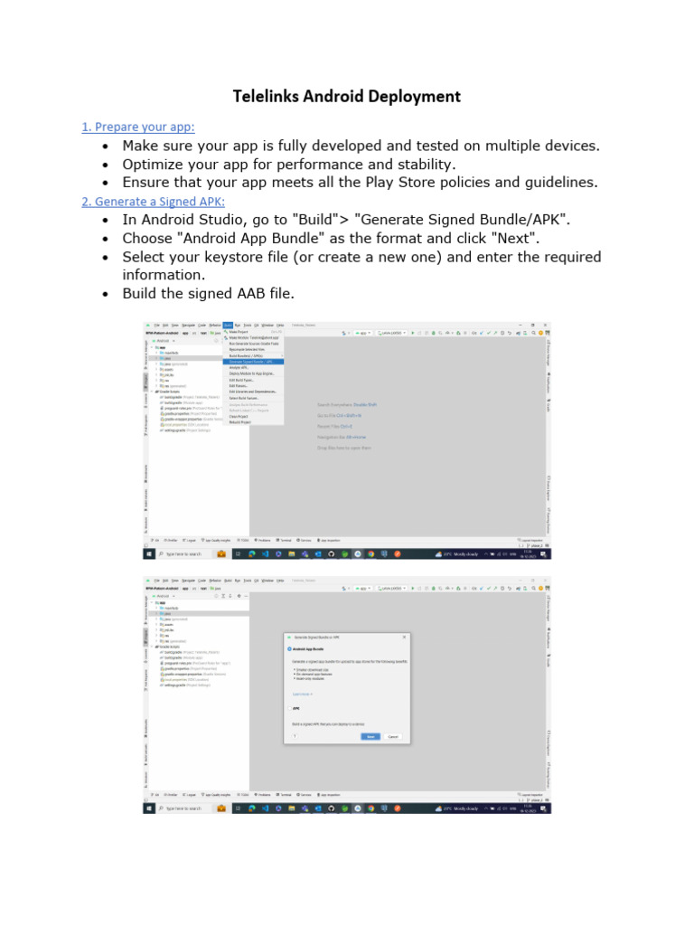 Telelinks Android Deployment | PDF