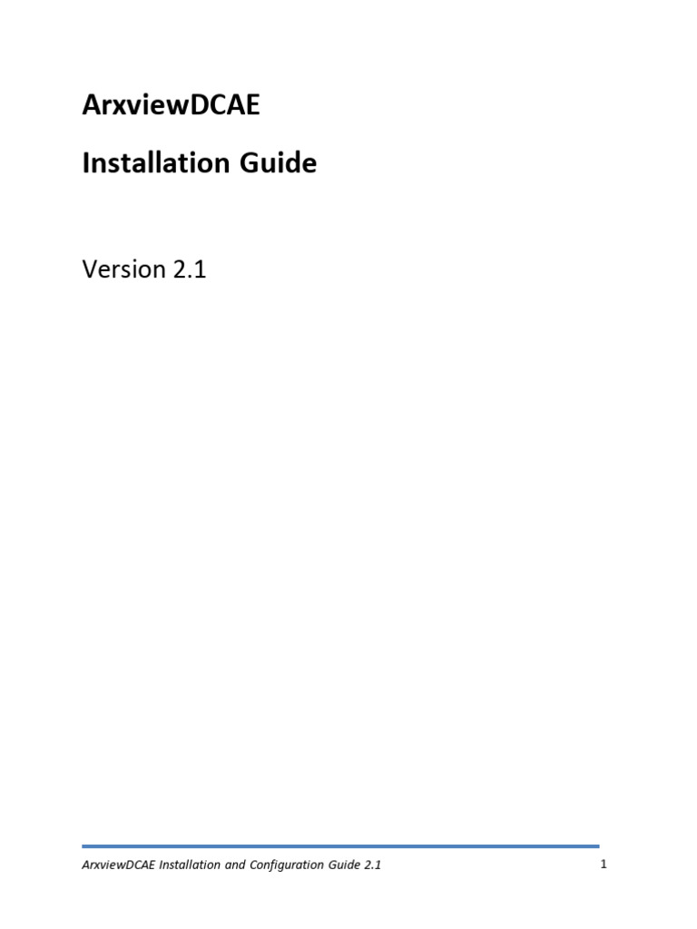 Arxview DCAE Install Guide | PDF | Virtual Machine | Hyper V