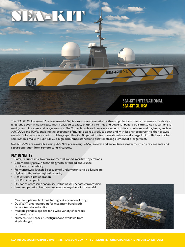 SEA-KIT XL USV Commercial Brochure | PDF | Home & Garden