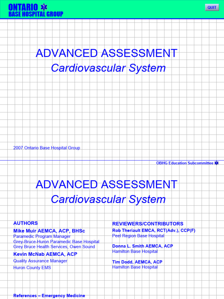 Advanced Cardiovascular Assessment Guide | PDF | Heart | Artery