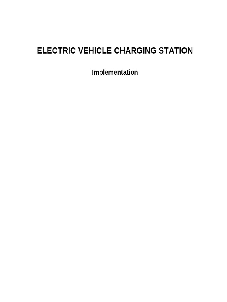 EVCharging Station | PDF | Electric Vehicle | Alternating Current