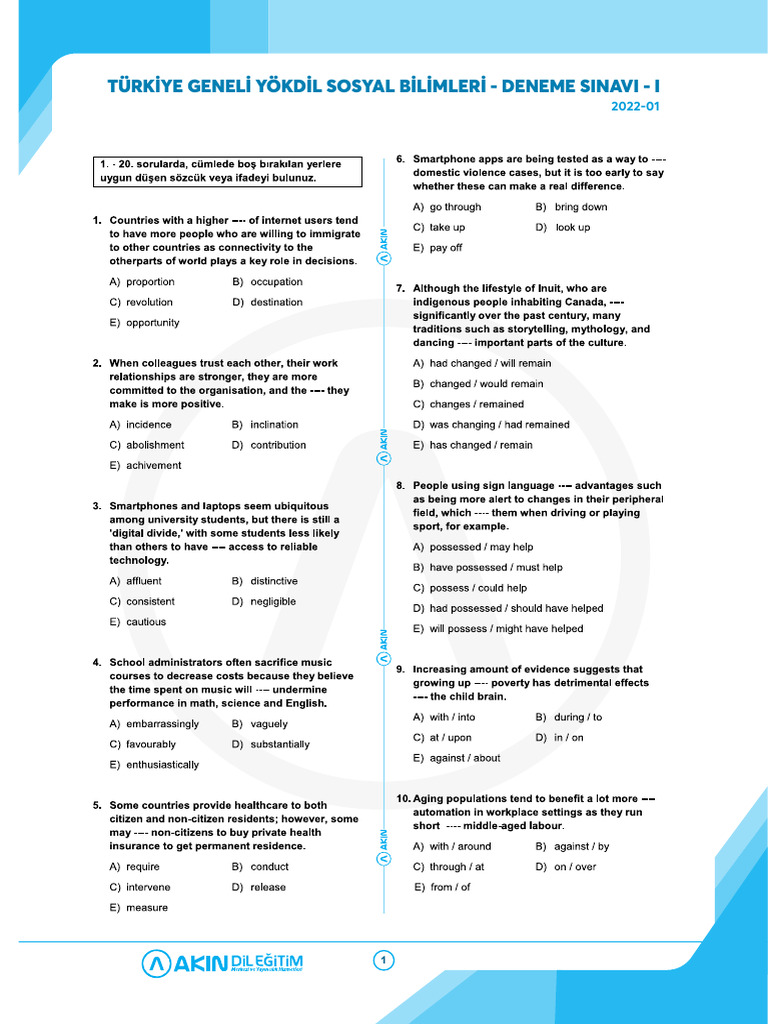 2022 Social Sciences Exam Answer Key | PDF | Teaching Methods & Materials