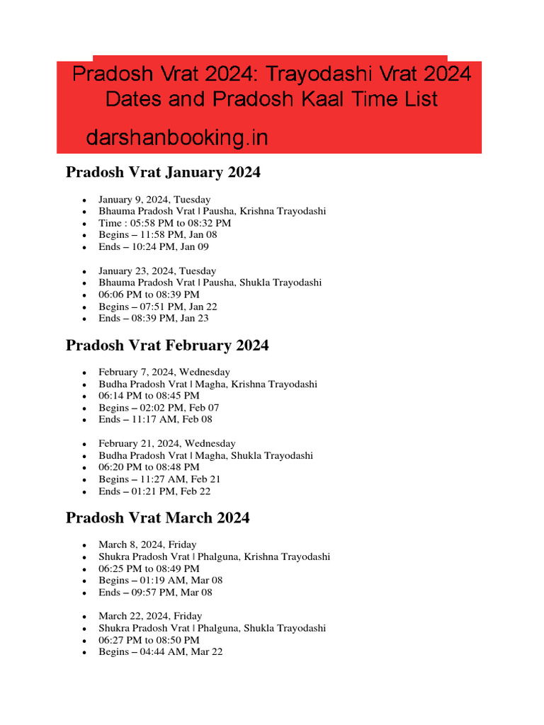 Pradosh vrat dates 2020 store