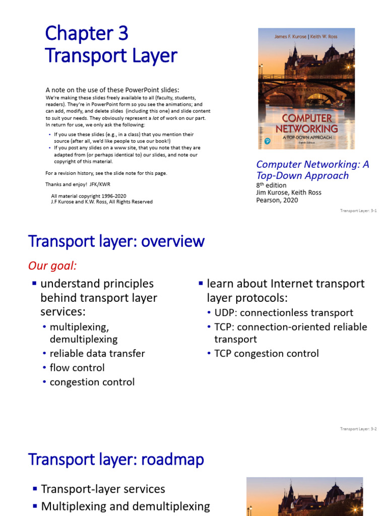 CN 08 Transport Layer - TCP Congestion Control | PDF | Transmission Control Protocol | Network ...