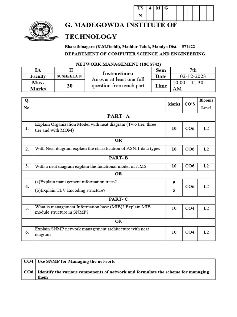 NM Ia 2 QP | PDF | Information Technology | Computer Data