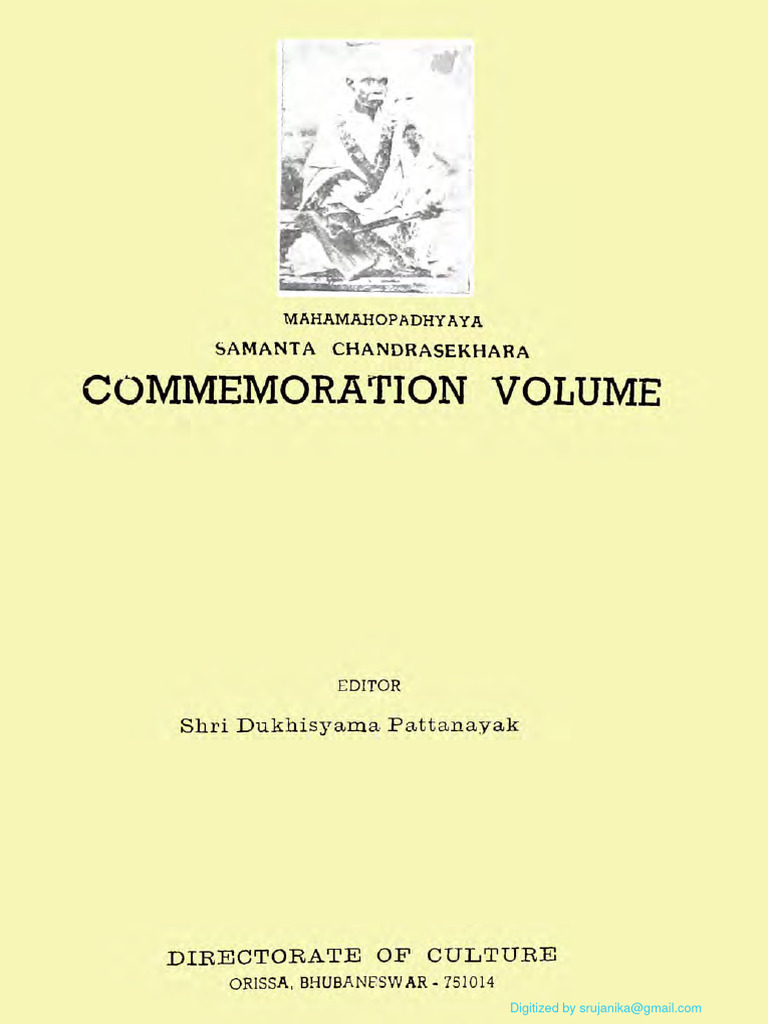 Pathani Samanta Commemoration Volume (D Patnaik, Ed.) FW | PDF | Games ...