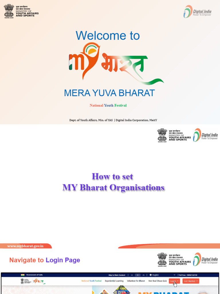 My Bharat Portal: Youth Engagement Guide | PDF | Information Technology ...