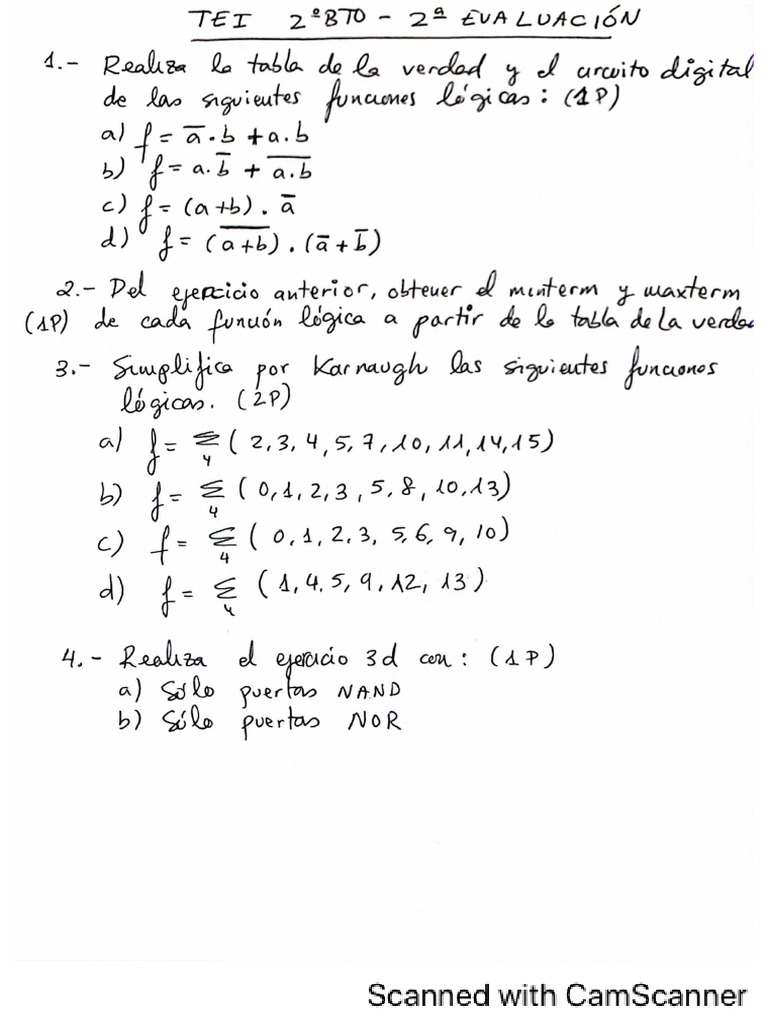 Ejercicios 2 Evaluacion | PDF