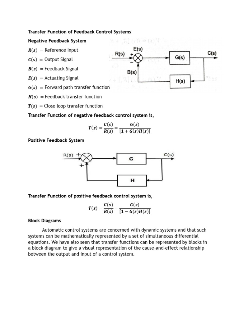 Block Diagrams | Download Free PDF | Function (Mathematics) | Feedback