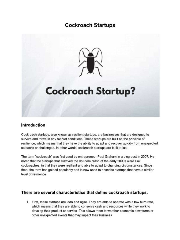 Cockroach Startup | PDF