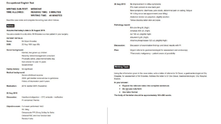 Writing Urgent Referal letter | PDF