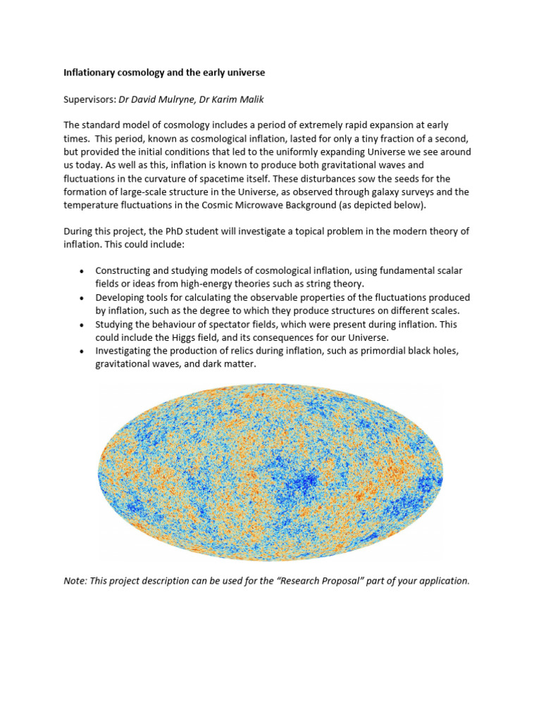 Inflationary Cosmology and The Early Universe | PDF