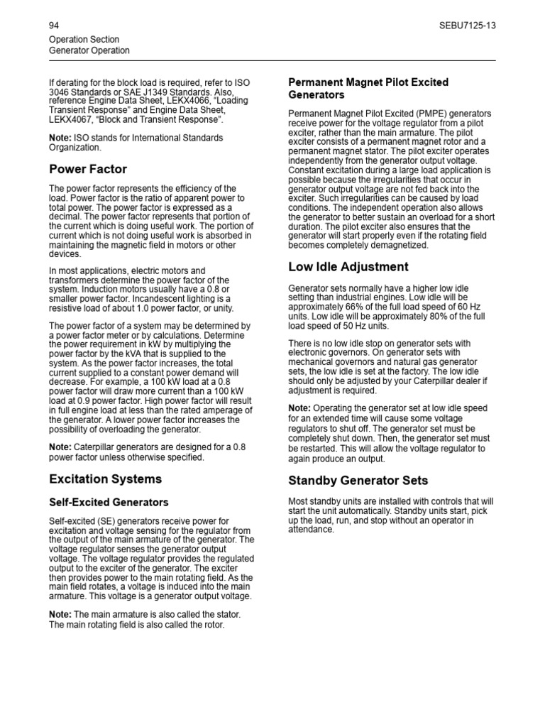 load adjustment | PDF | Electric Motor | Electric Generator