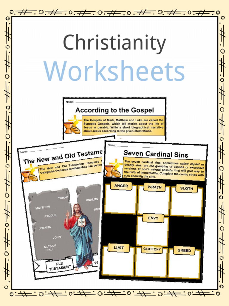 Sample-Christianity-Worksheets | PDF | Catholic Church | Christian ...