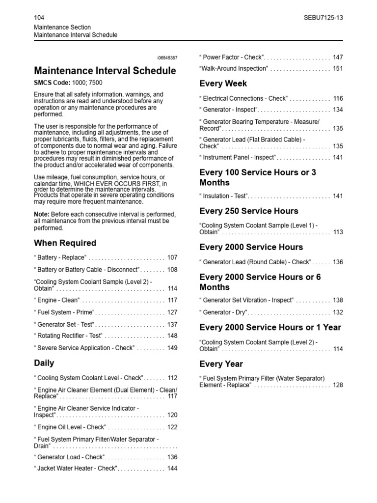 interval maintenance schel | PDF | Belt (Mechanical) | Engines