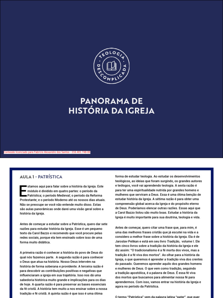 16 Panorama Da Historia Da Igreja Pdf Igreja Católica Teologia