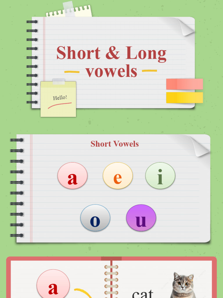 short long vowels | PDF
