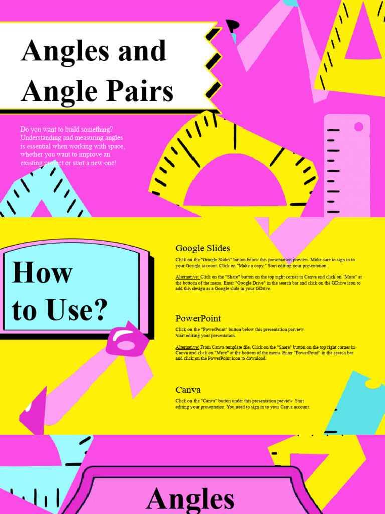 Angles and Angle Pairs Lesson For Elementary | PDF | Angle | Microsoft ...