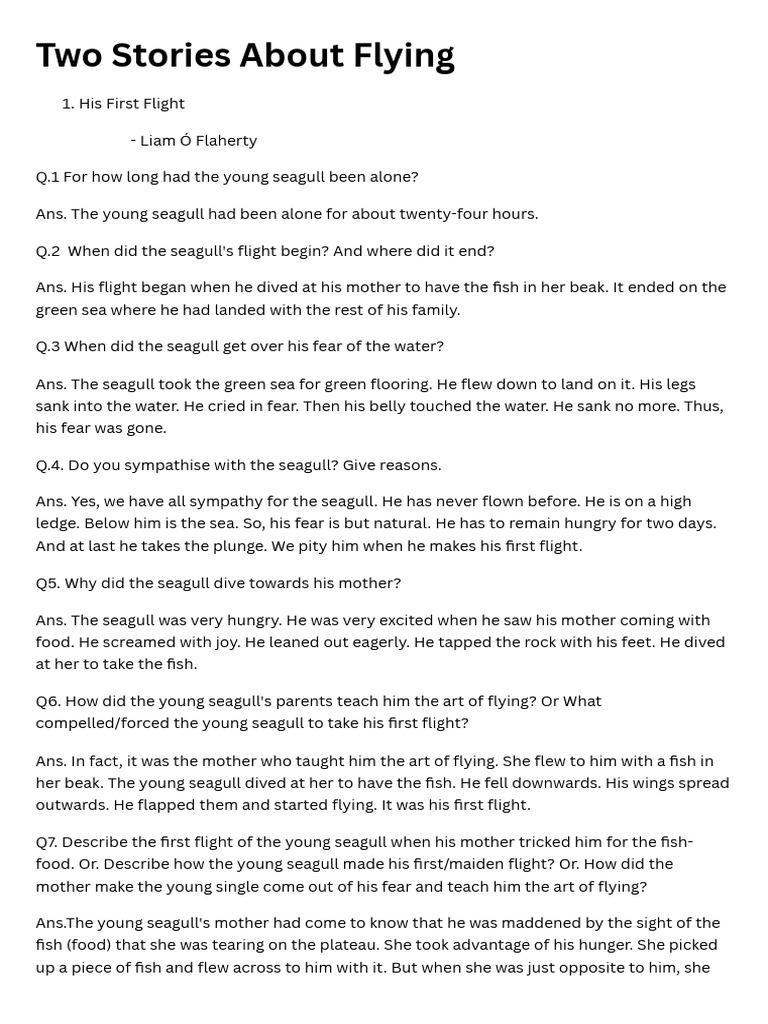 Two Stories About Flying - 20240430 - 162801 - 0000 | PDF | Ornithology | Birds