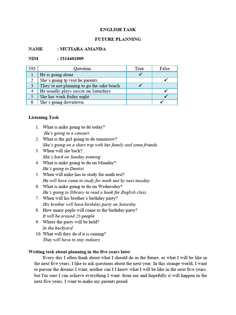 English Task Mutiara Amanda | PDF