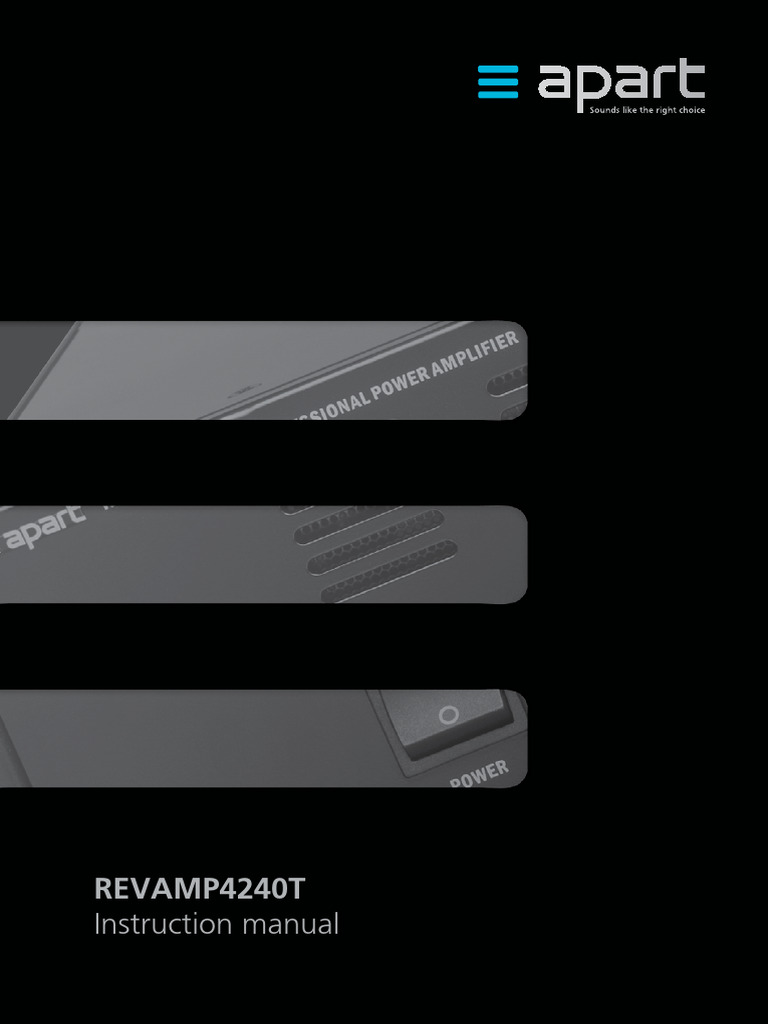 Biamp Manual Revamp4240t | PDF | Amplifier | Ac Power Plugs And Sockets