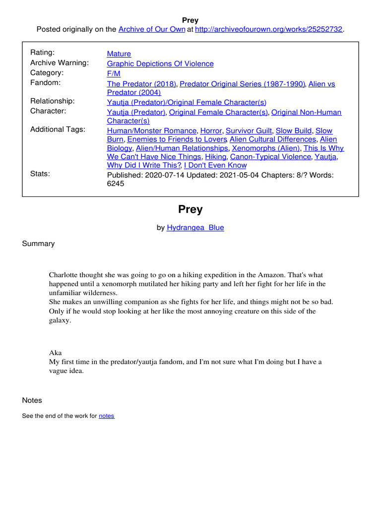 Prey | PDF