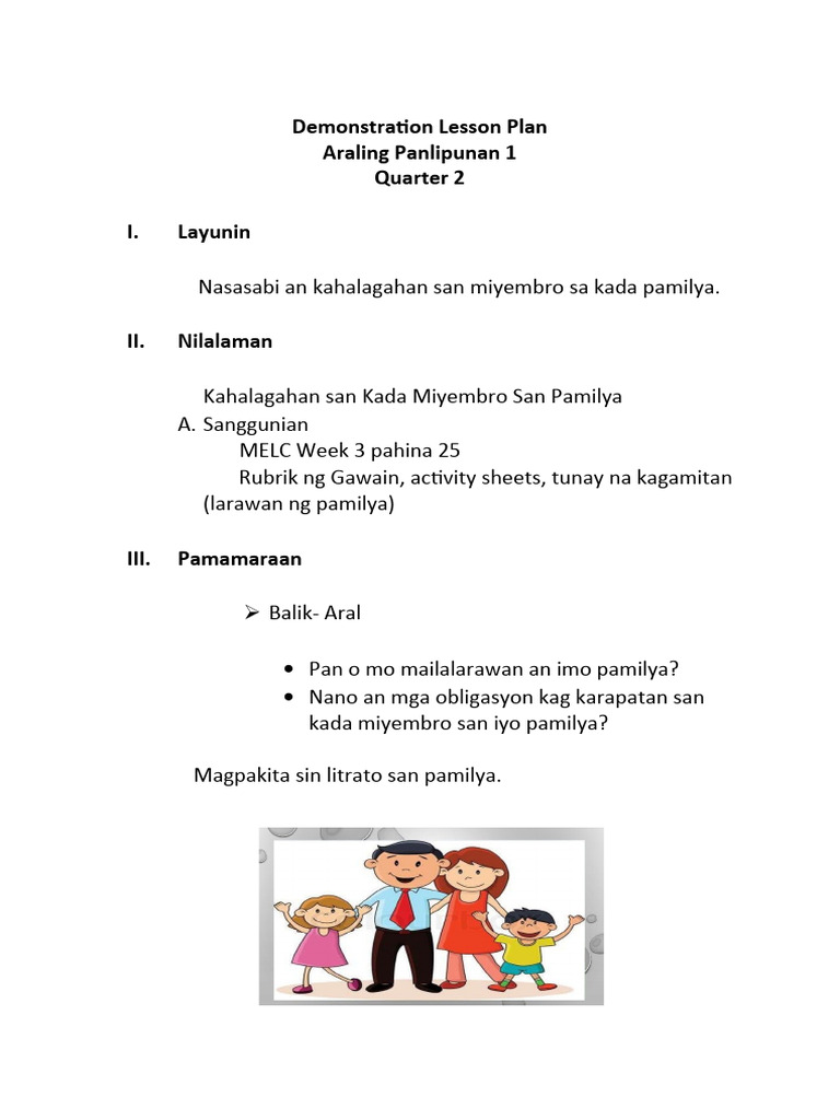 Demonstration Lesson Plan AP2 | PDF