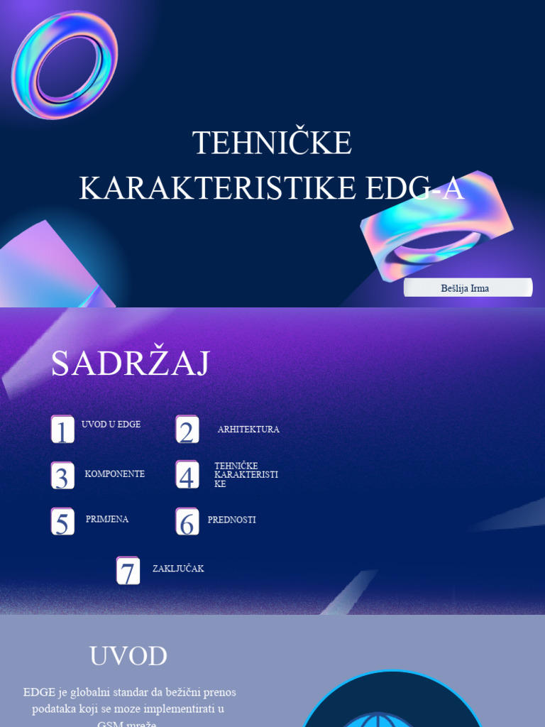 Tehničke Karakteristike Edg-A | PDF
