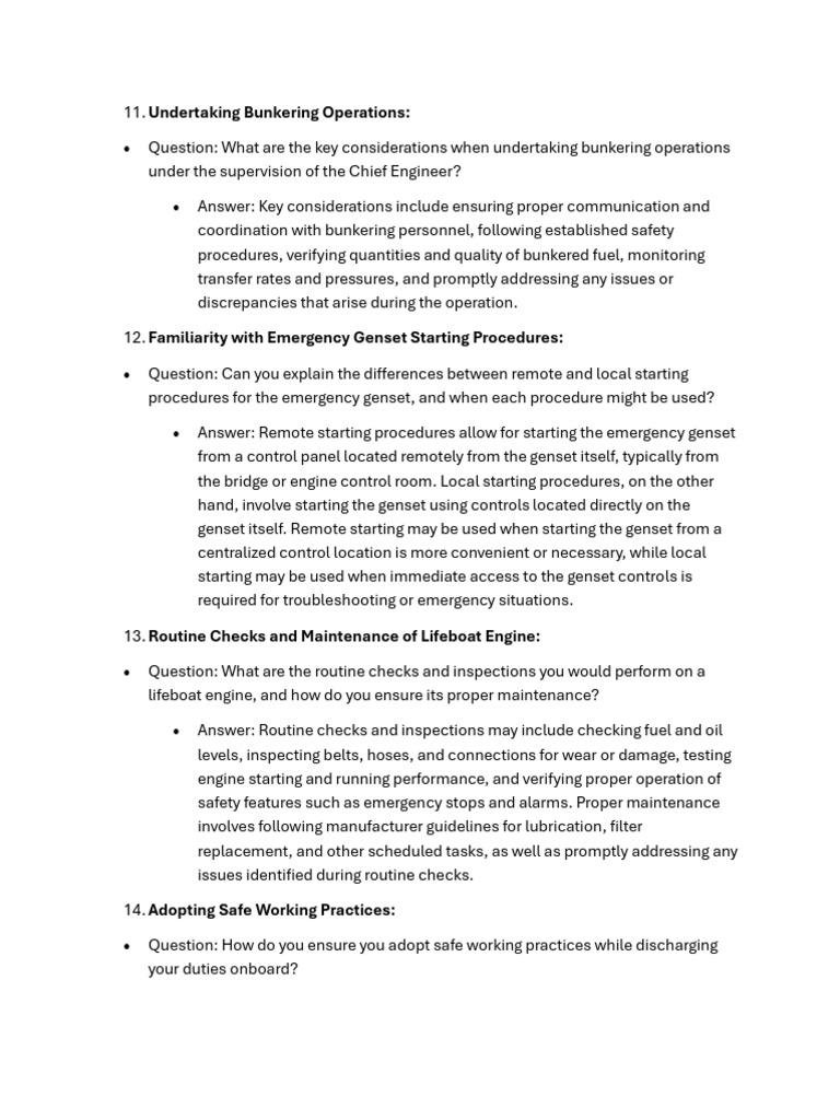 Key Considerations for Bunkering Operations | PDF | Firefighting | Safety