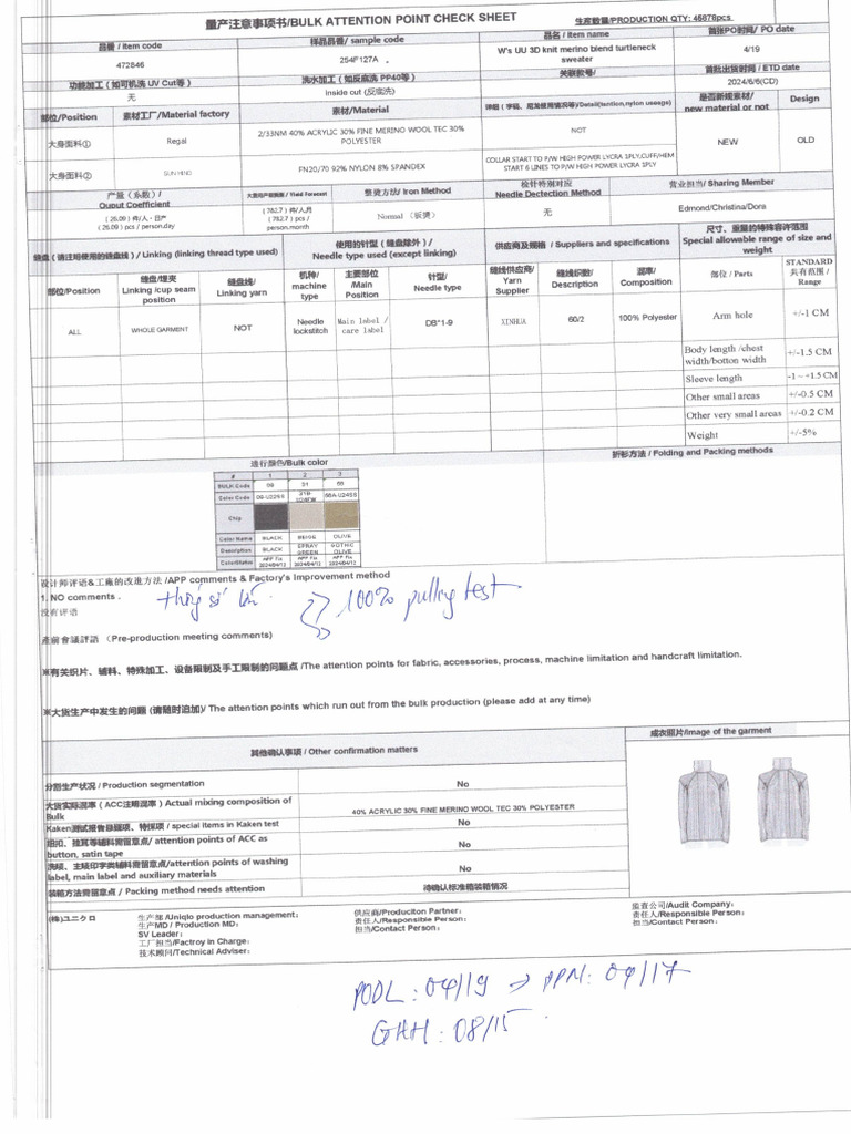 UQ - Check sheet 24.4.2024 | PDF