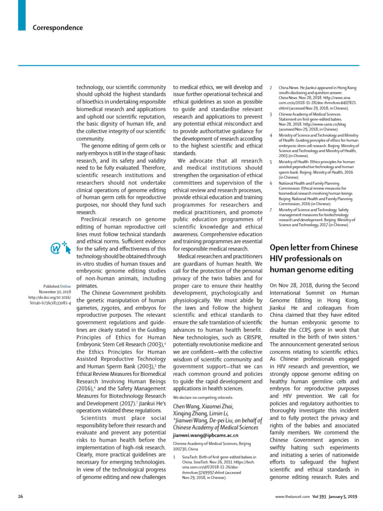 Open Letter From Chinese HIV Professionals On Huma | PDF | Medicine | Life Sciences