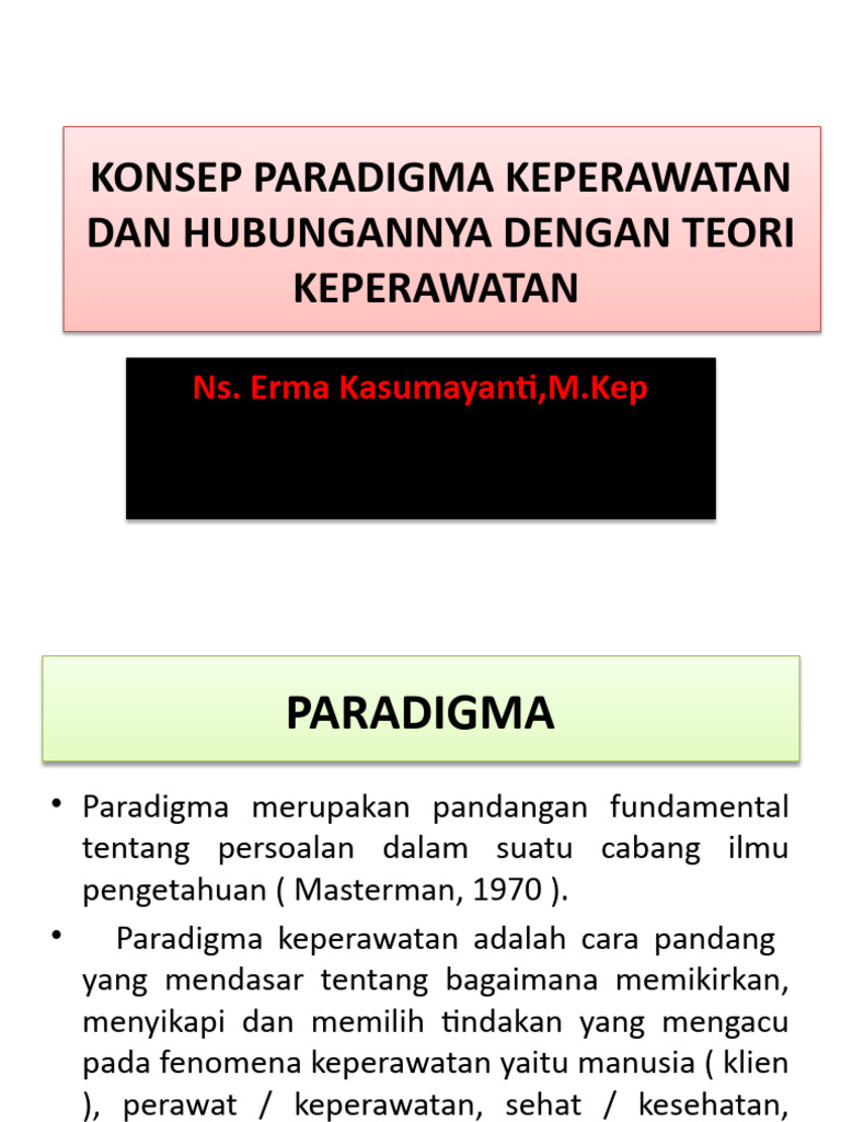 Paradigma Keperawatan | PDF