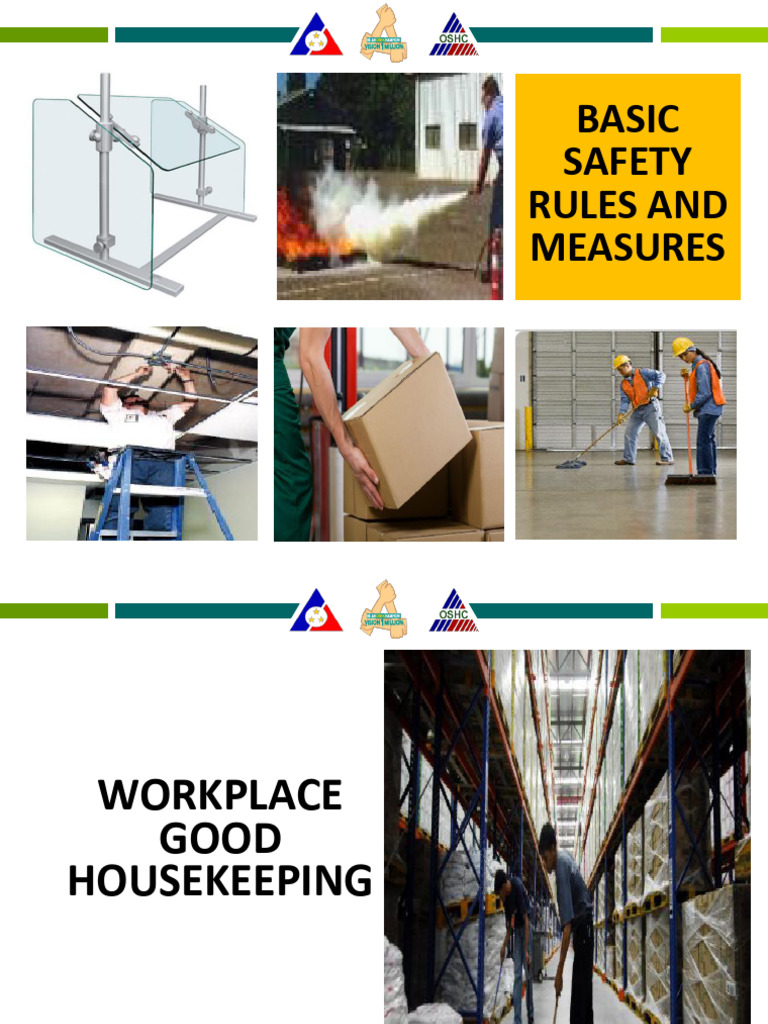 Workplace Safety and Housekeeping Guide | PDF | Fires | Housekeeping
