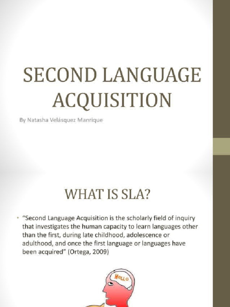 Second Language Acquisition | PDF Second Language Acquisition | PDF