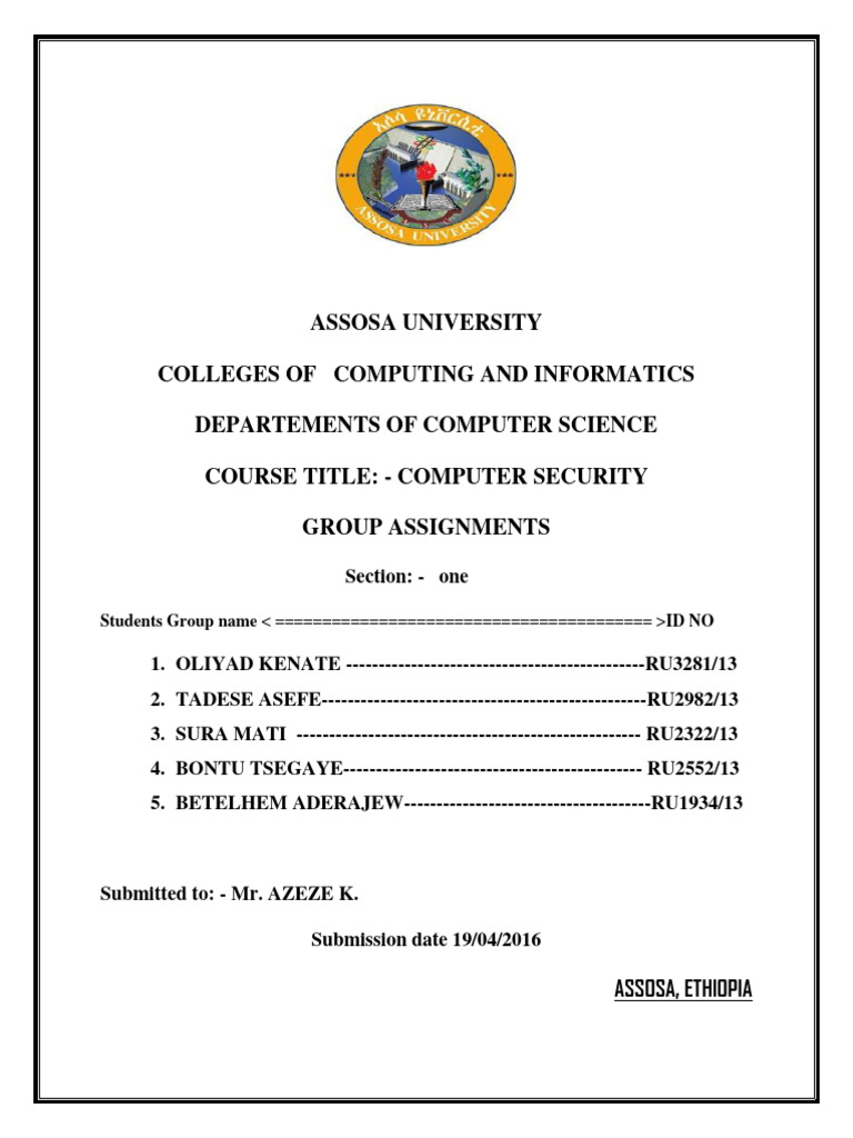 Computer Security Group Assig | PDF | Phishing | Domain Name System