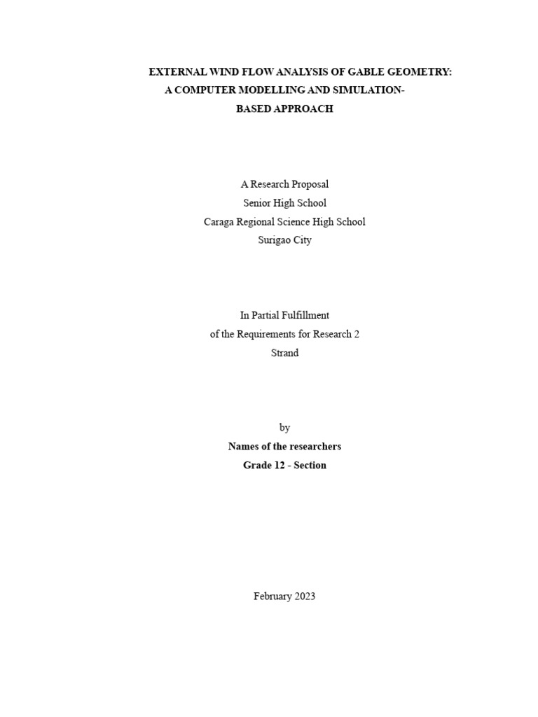 Wind Flow Analysis in Gable Geometry | PDF | Methodology | Science