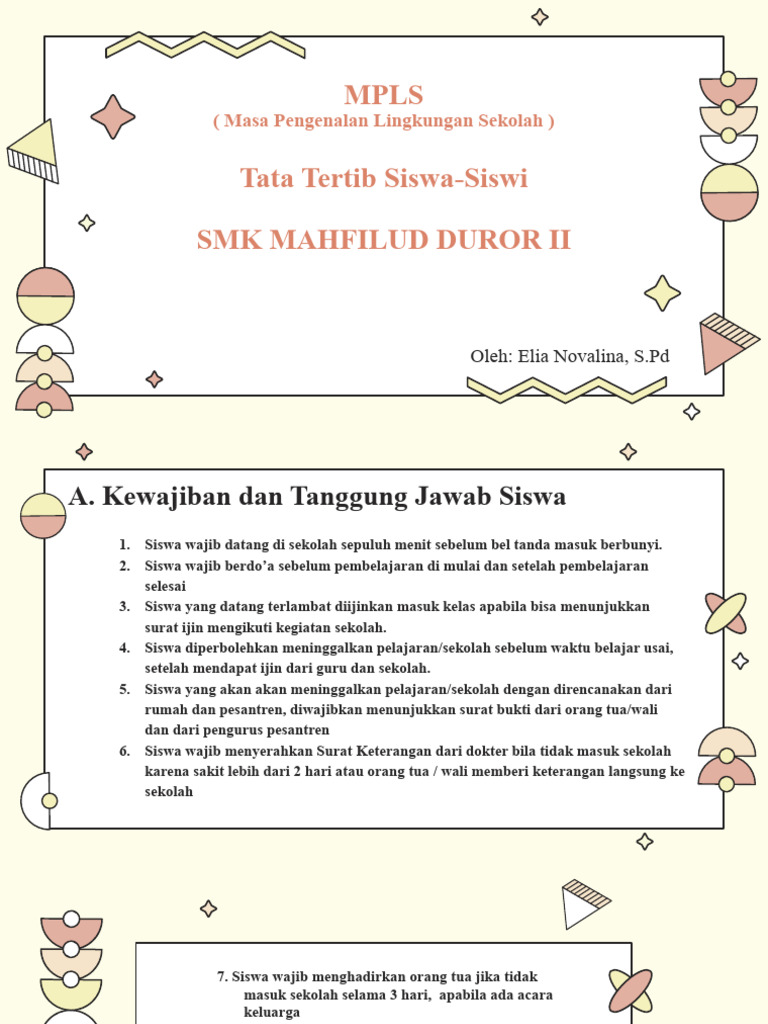 MPLS Tatib Sekolah | PDF | Kesehatan Holistik
