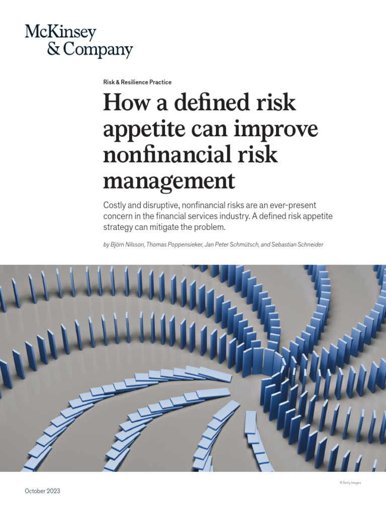 How A Well Defined Risk Helps Improve Business Performance | PDF | Risk | Performance Indicator