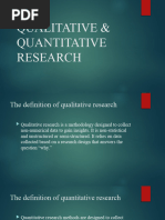 Quali vs. Quanti Types of Quanti Design | PDF | Quantitative Research | Methodology