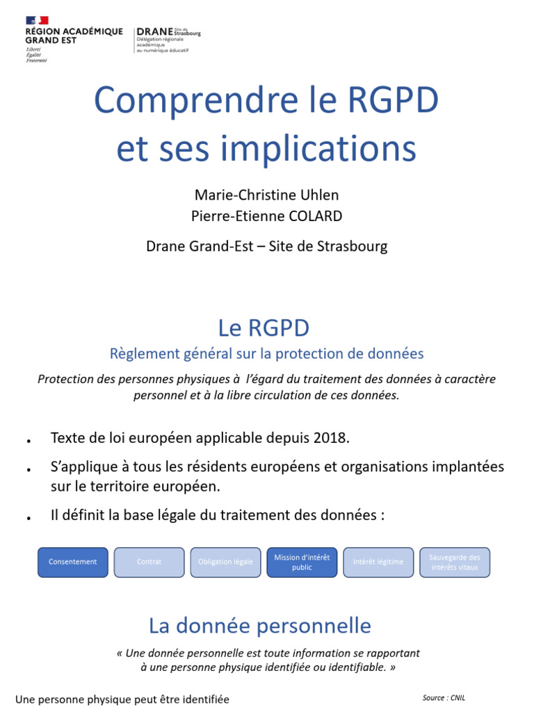 Comprendre RGPD | PDF | Évolution de carrière