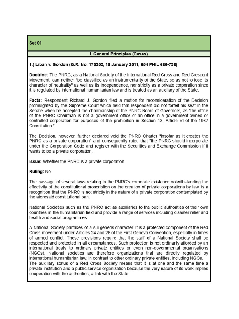 Set 01 - LPC Class Case Digest | PDF | Justice | Crime & Violence